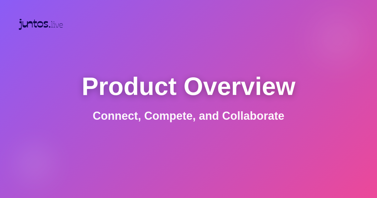 Product Overview - Juntos.live | Connect, Compete, and Collaborate